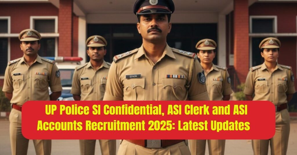UP Police SI Confidential, ASI Clerk and ASI Accounts Recruitment 2025